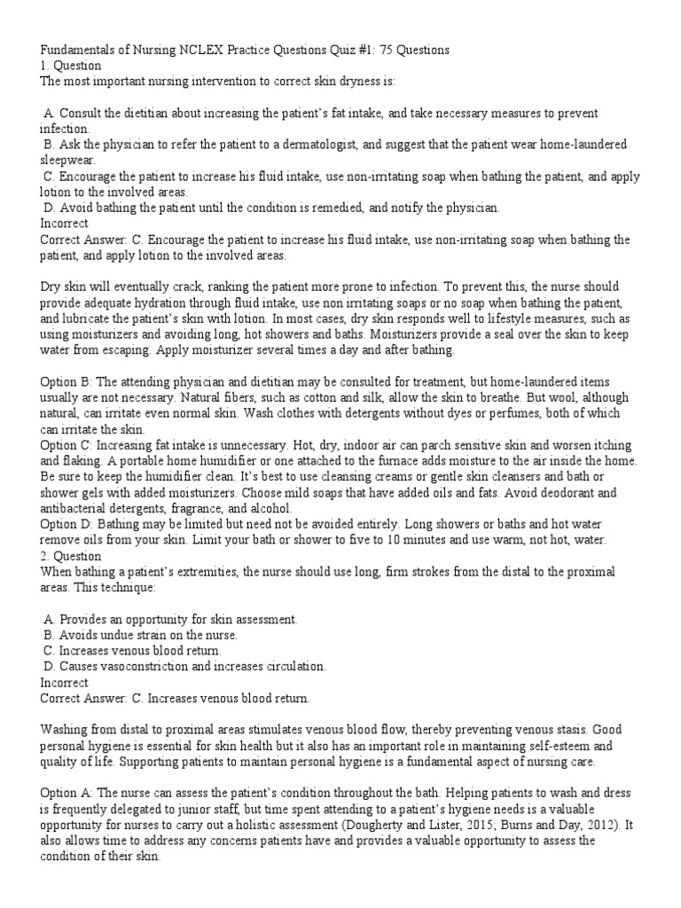 Nursing Exam Prep: NCLEX Quiz | PDF | Intravenous Therapy ...