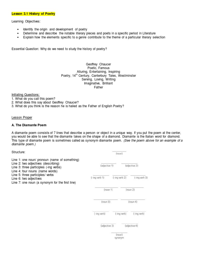 History and Structure of Poetry | PDF | Poetry | Maya Angelou