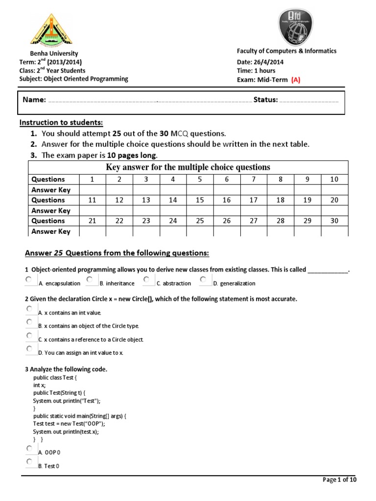 Questions Answer Key Questions Answer Key Questions Answer Key | PDF ...