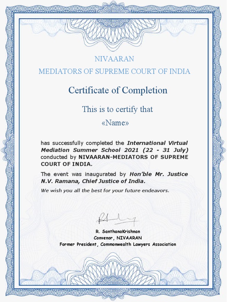 Sample Certificate | PDF