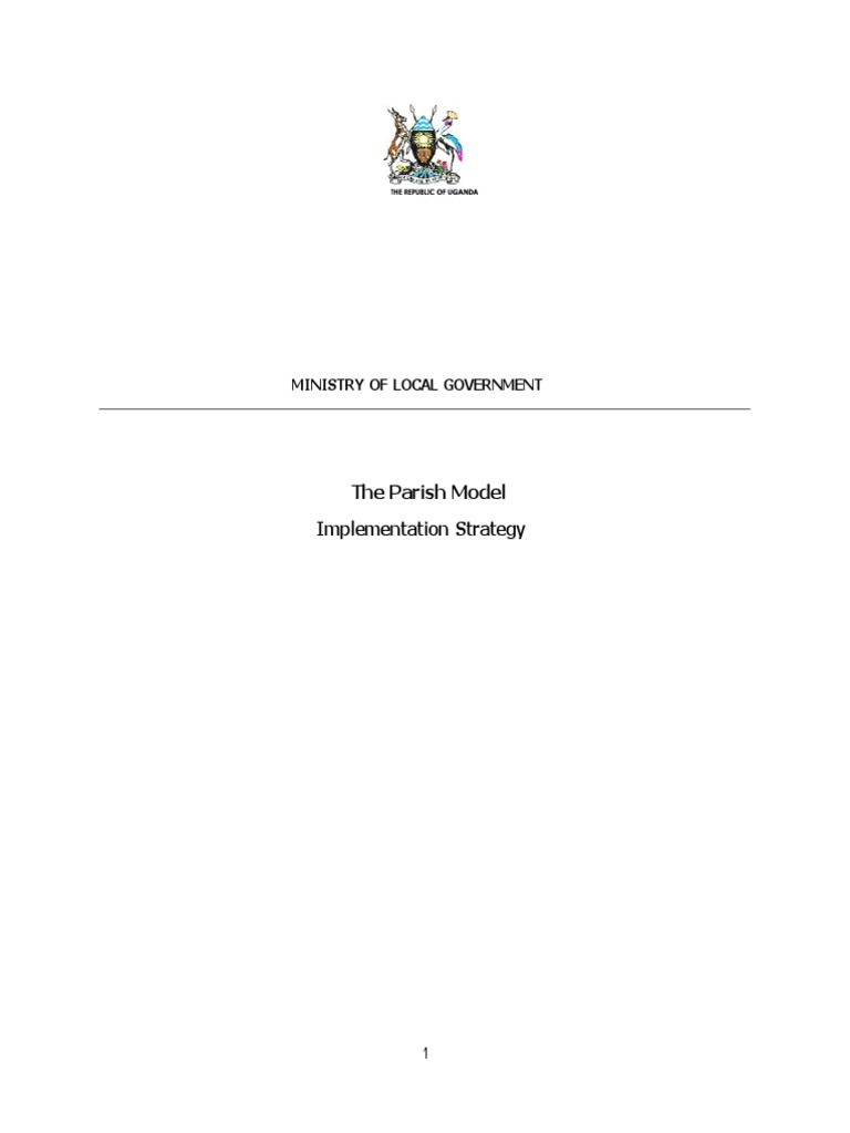 Parish Development Model Strategy Uganda | PDF | Audit | Agriculture