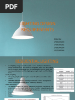 CIBSE Guideline & Recommended Lighting Levels | PDF | Lighting | Warehouse