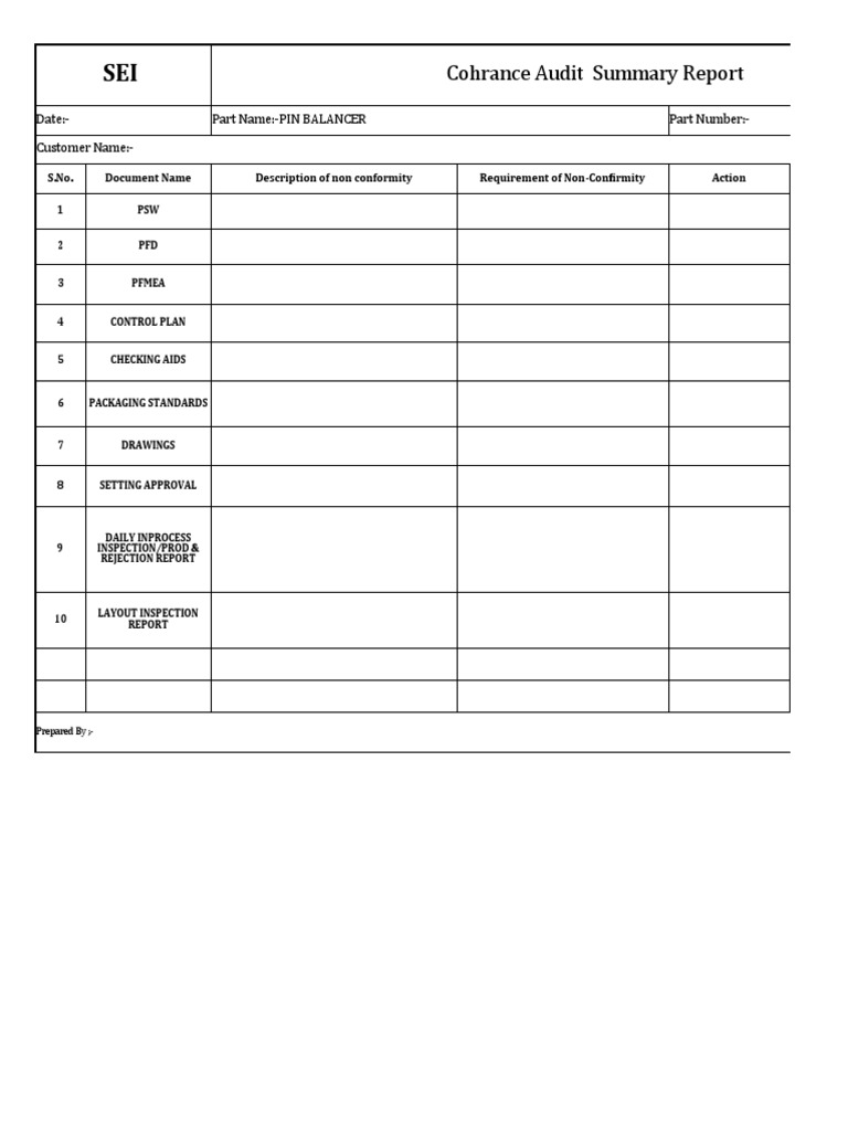 Cohrance Audit Summary Report | PDF | Business
