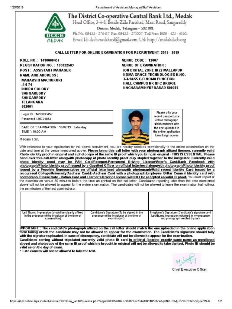 Recruitment of Assistant Manager Staff Assistant | PDF | Identity ...