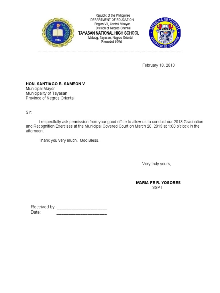 Letter Request Covered Court | PDF