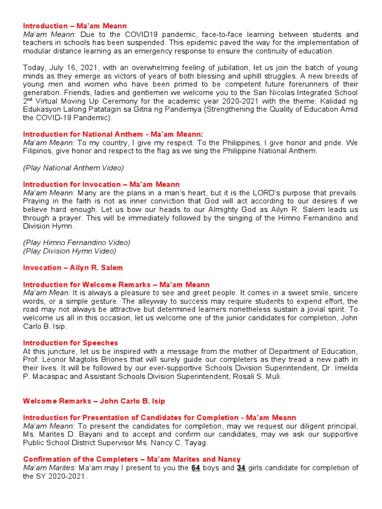 Introduction Graduation | PDF | Gratitude