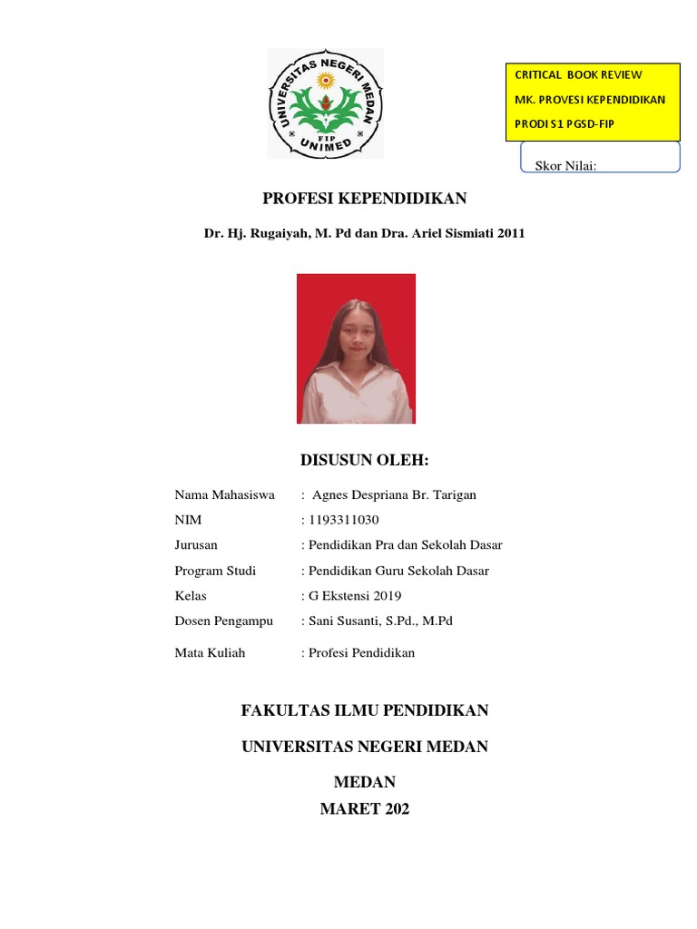 CBR Agnes Despriana Br. Tarigan Profesi Kependidikan | PDF