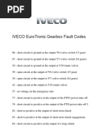 ZF AS Tronic Fault Codes Overview | PDF | Clutch | Transmission (Mechanics)