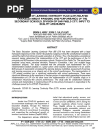 Reflection in School Learning Action Cell | PDF