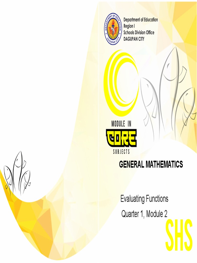 SHS 11-Gen Math Q1-Module 2 - Evaluating Functions | PDF | Equations | Function (Mathematics)