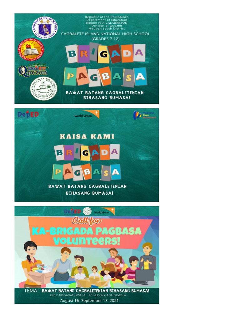 Brigada Pagbasa Tarp - Lay Out | PDF