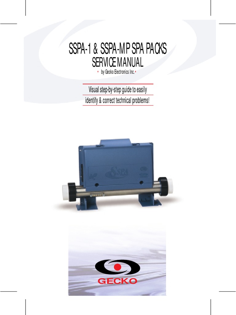 Gecko SSPA Spa Pack Service Manual | PDF | Switch | Pump