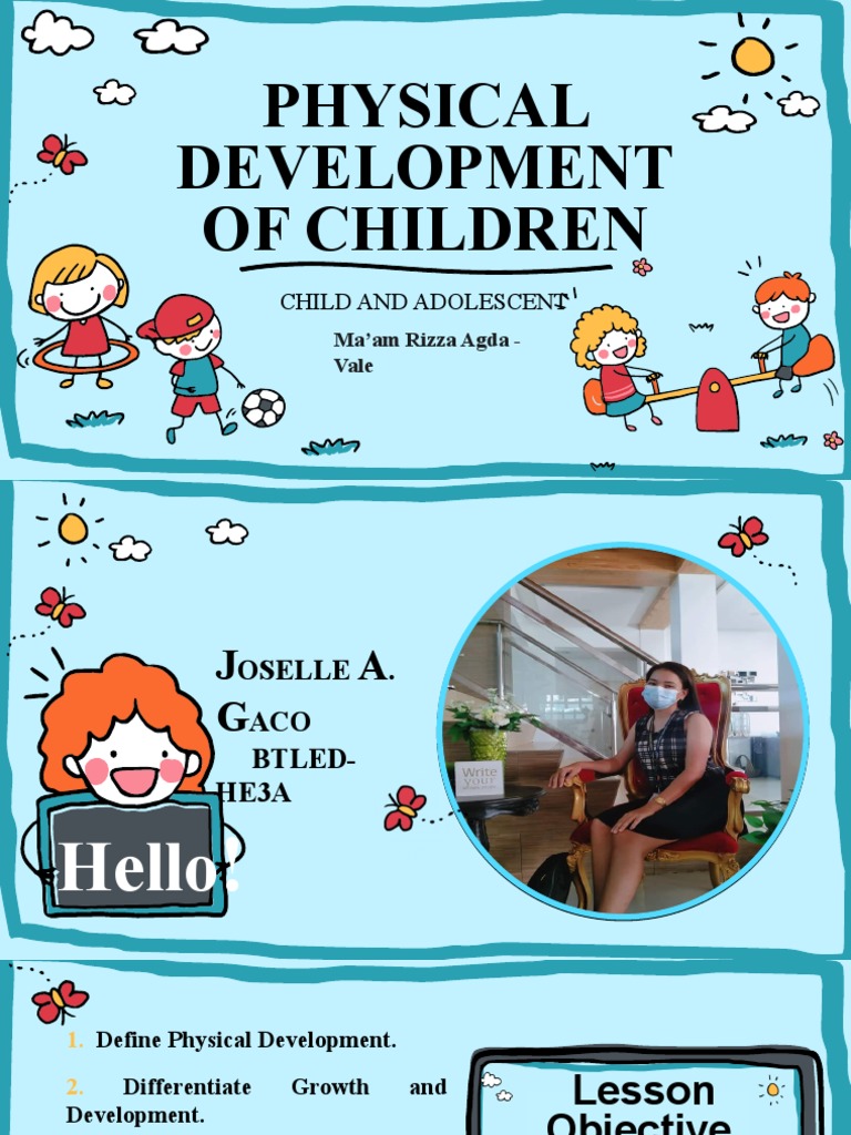 Physical Development of Children: Child and Adolescent | Download Free ...