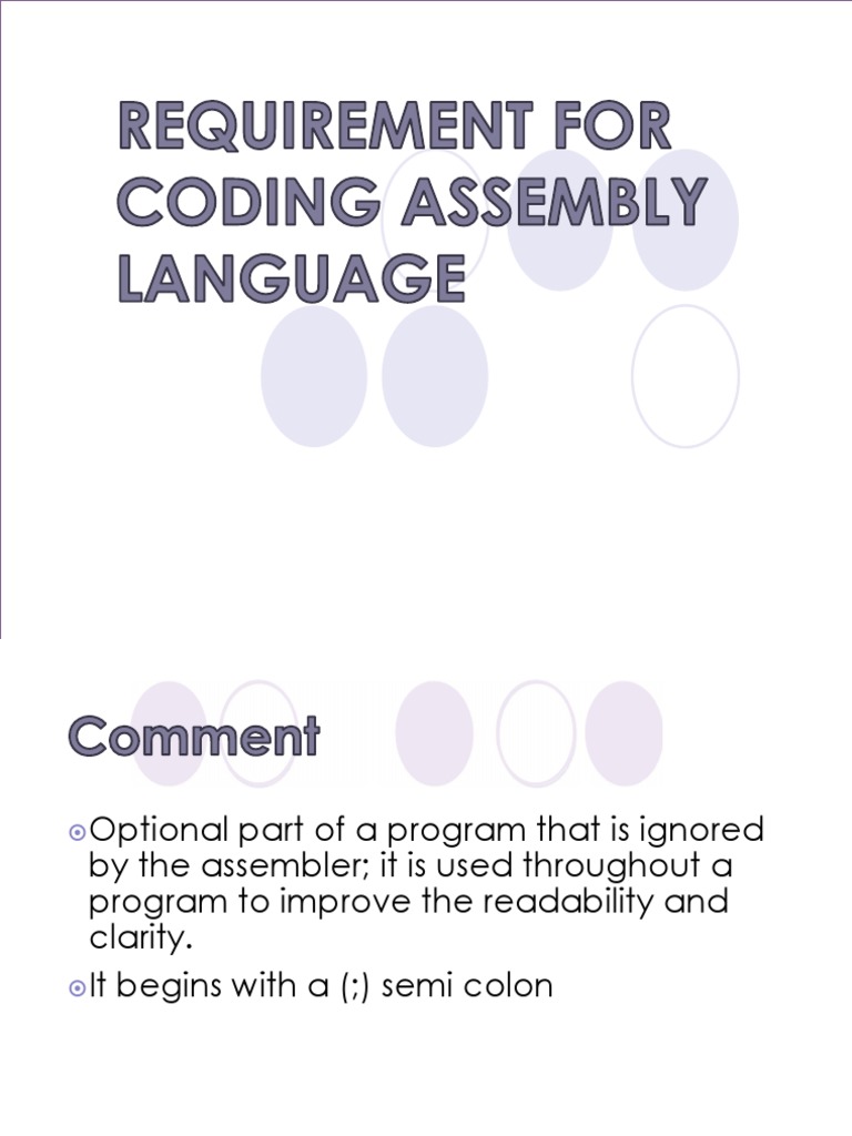 Module 10 - Coding Assembly Language | PDF | Assembly Language ...