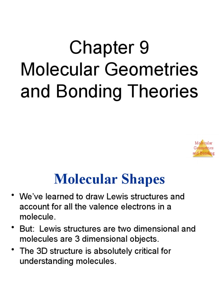 Molecular Geometry and Bonding Explained | PDF | Molecular Orbital ...