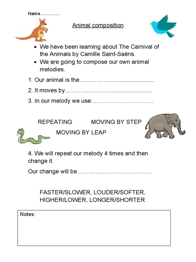 Animal Composition | PDF