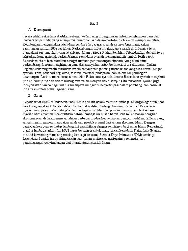 Kesimpulan Dan Saran | PDF