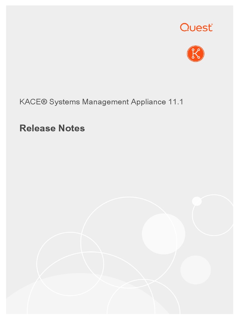 KACE SMA 11.1 ReleaseNotes en-US | PDF | Hyper V | Active Directory