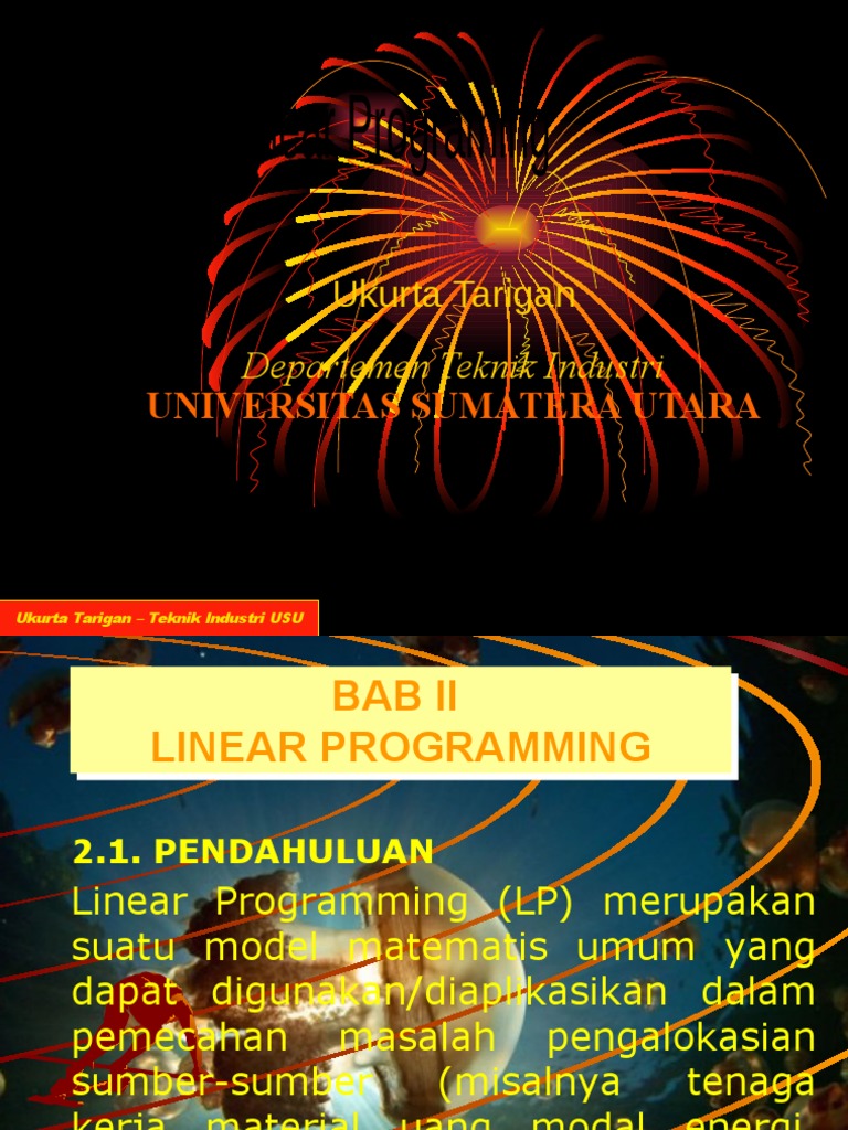 Riset Operasi I - 2 (Linear Programming) | PDF