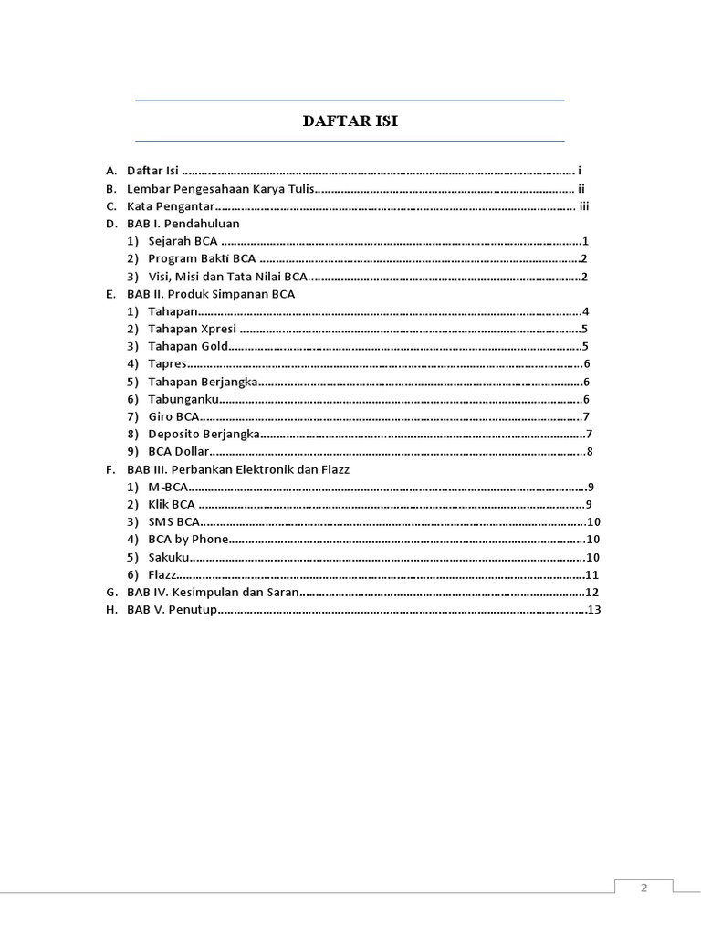 Daftar Isi | PDF