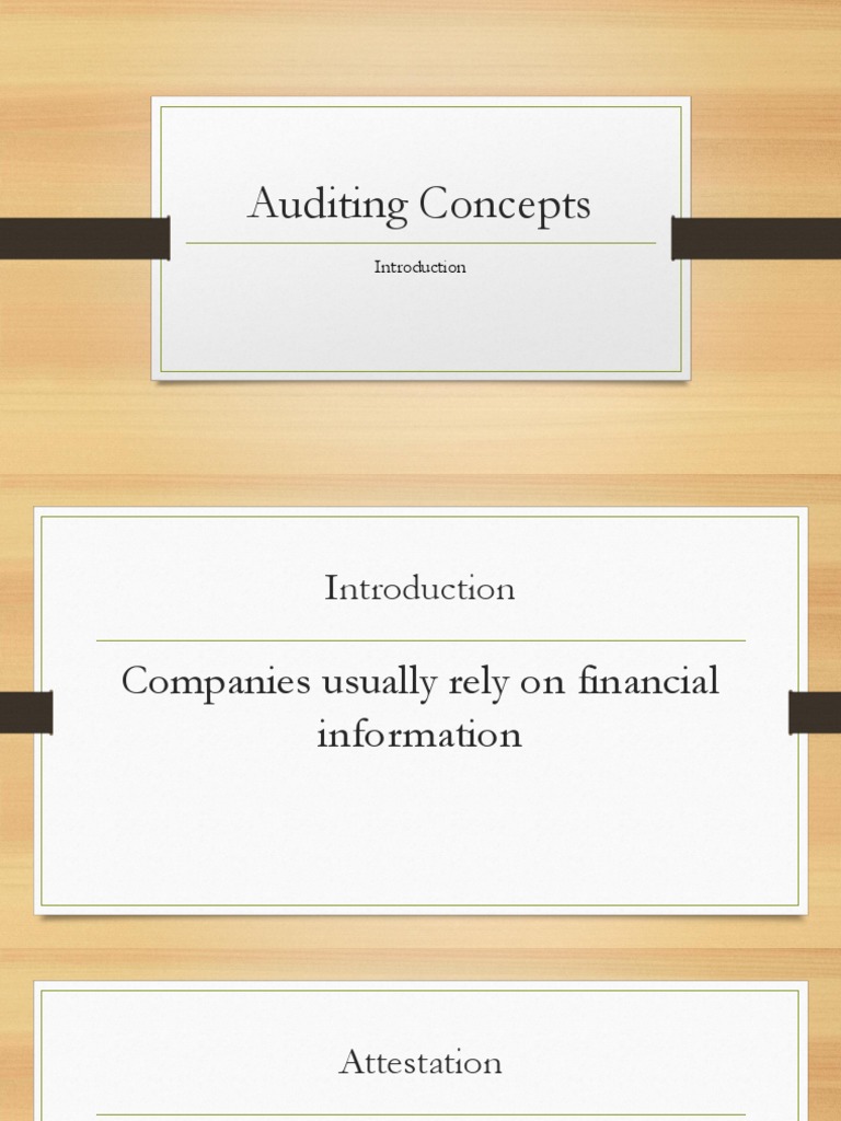 Introduction To Auditing | PDF | Audit | Financial Audit