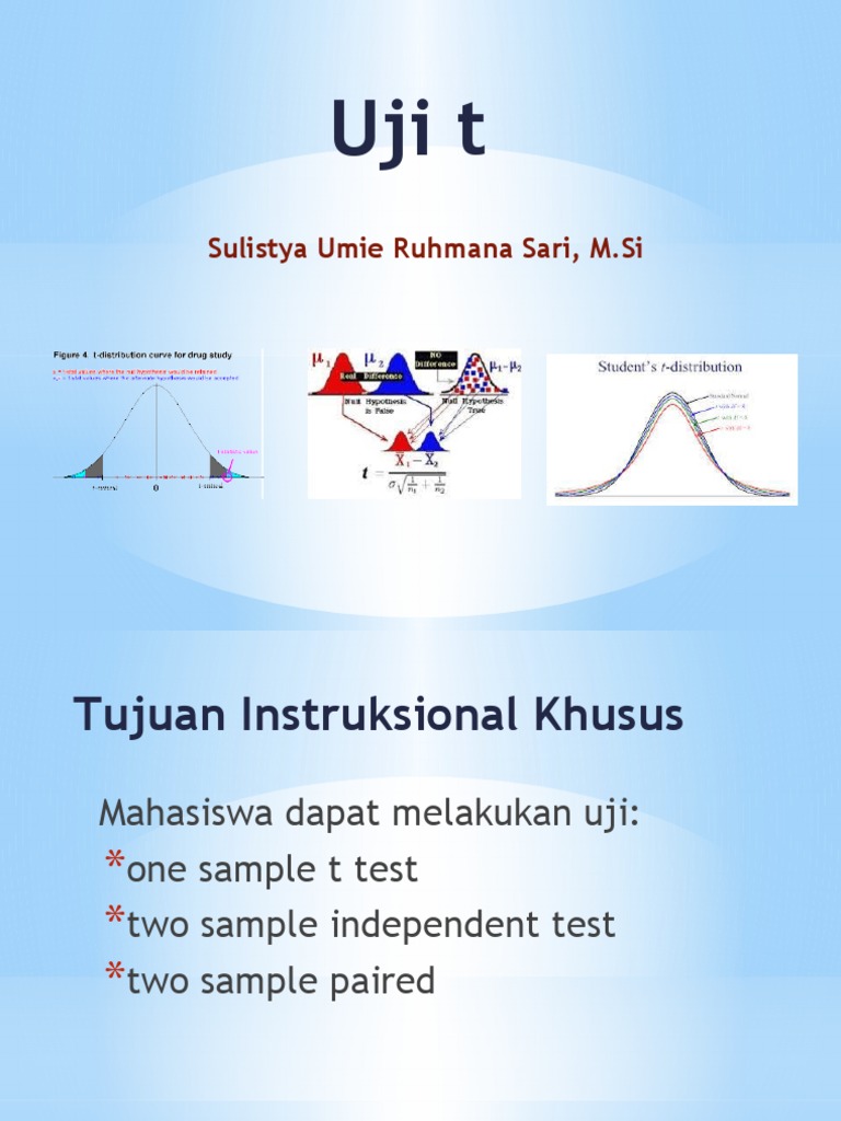 Materi Uji T | PDF | Metode & Bahan Ajar | Kesehatan Holistik