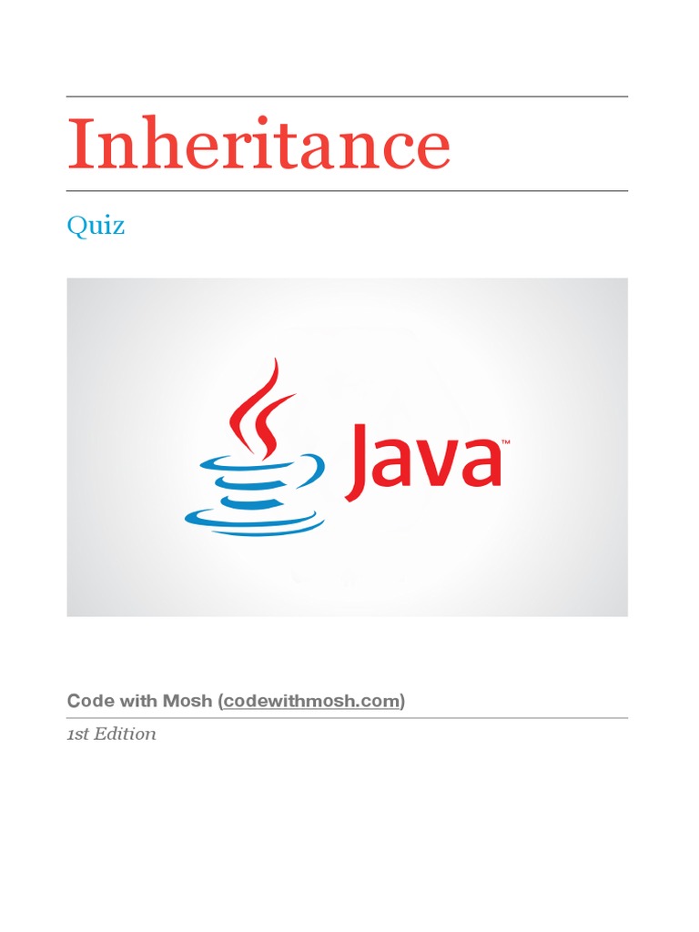 Inheritance: 1st Edition | Download Free PDF | Method (Computer ...