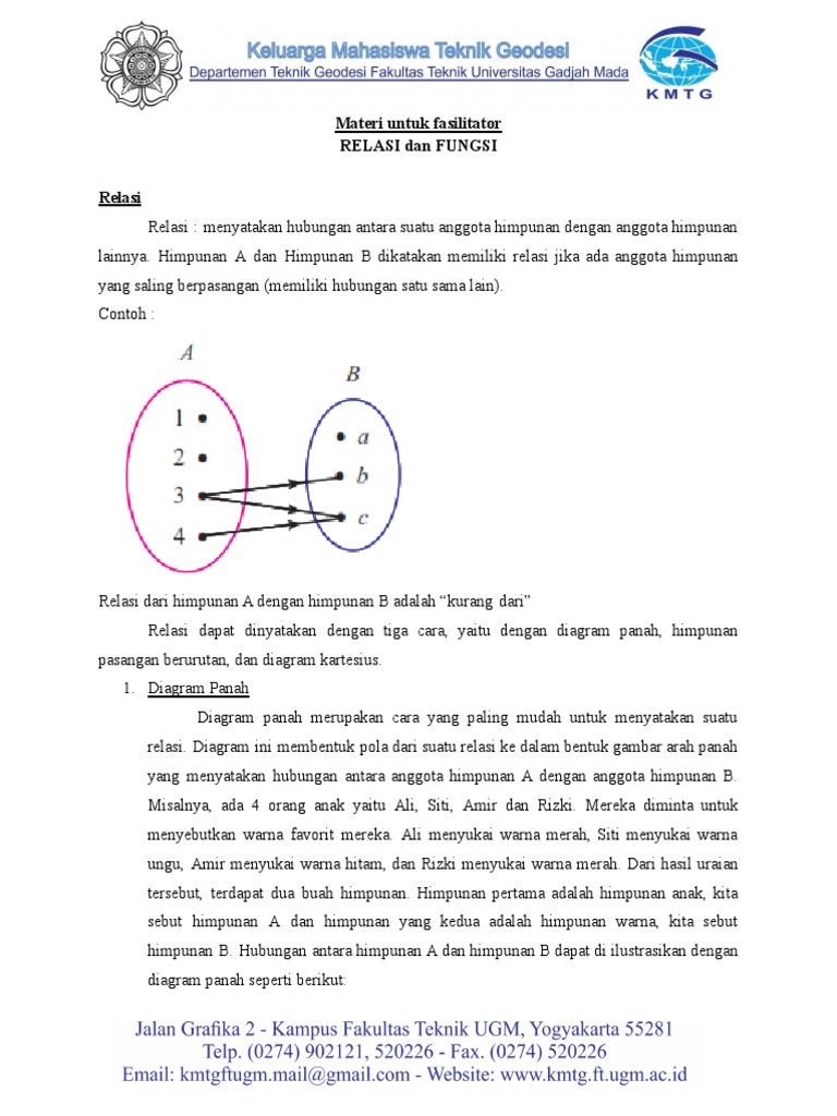 Materi Relasi dan Fungsi Kelas 8 | PDF