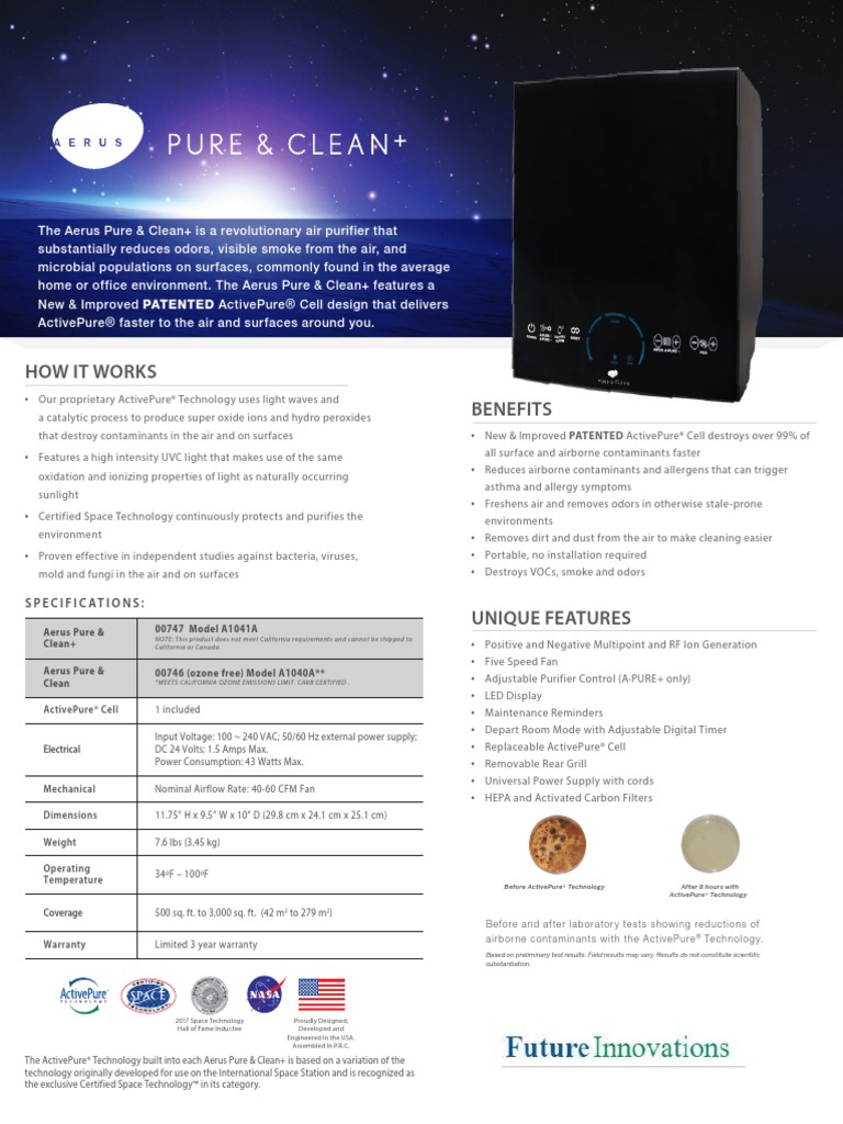 Aerus Pure & Clean - Vollara Air & Surface Pro | PDF | Electrical Engineering