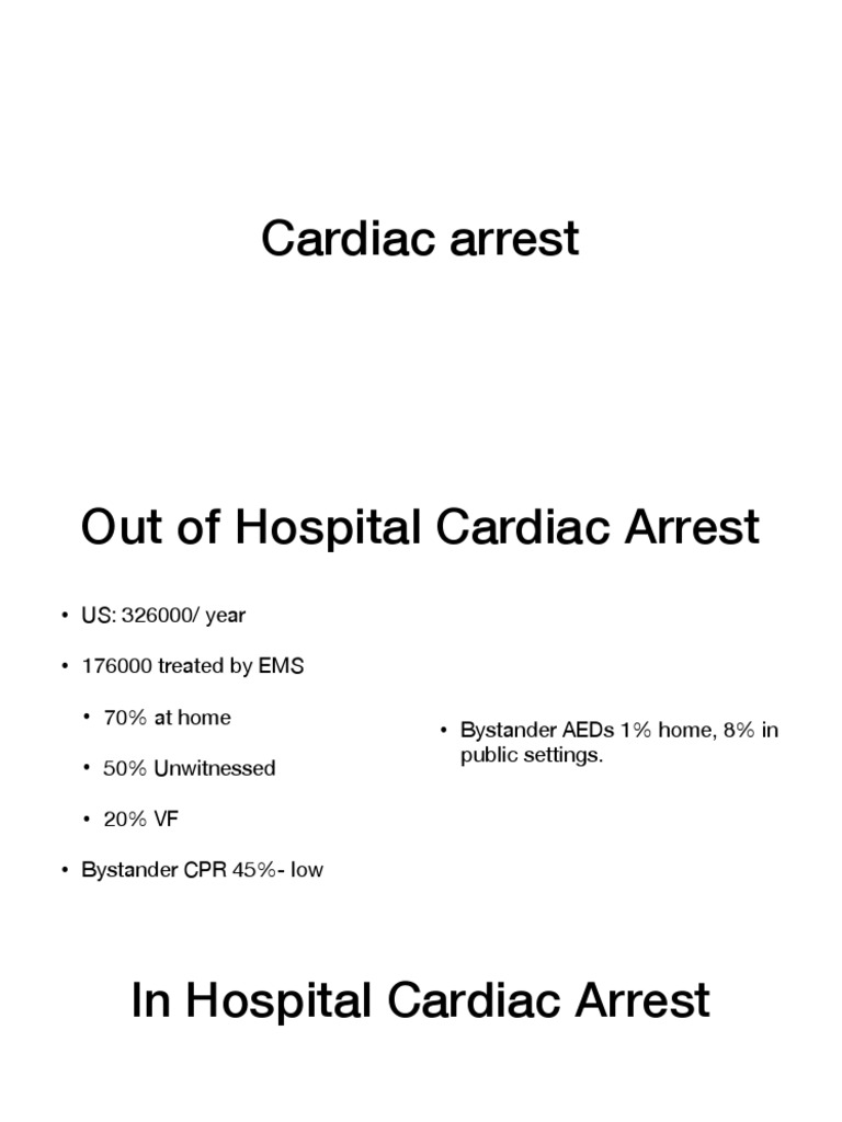 Cardiac Arrest | PDF | Cardiopulmonary Resuscitation | Cardiac Arrest