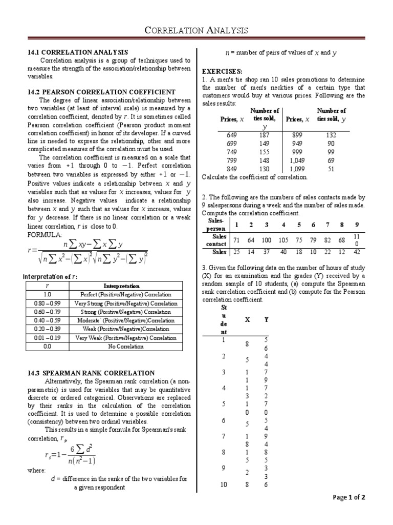 Understanding Correlation Analysis Techniques | PDF | Correlation And ...