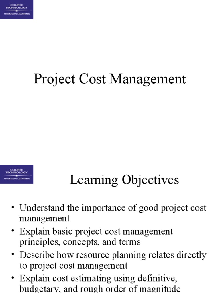 Project Cost Management | Download Free PDF | Cost Accounting | Budget