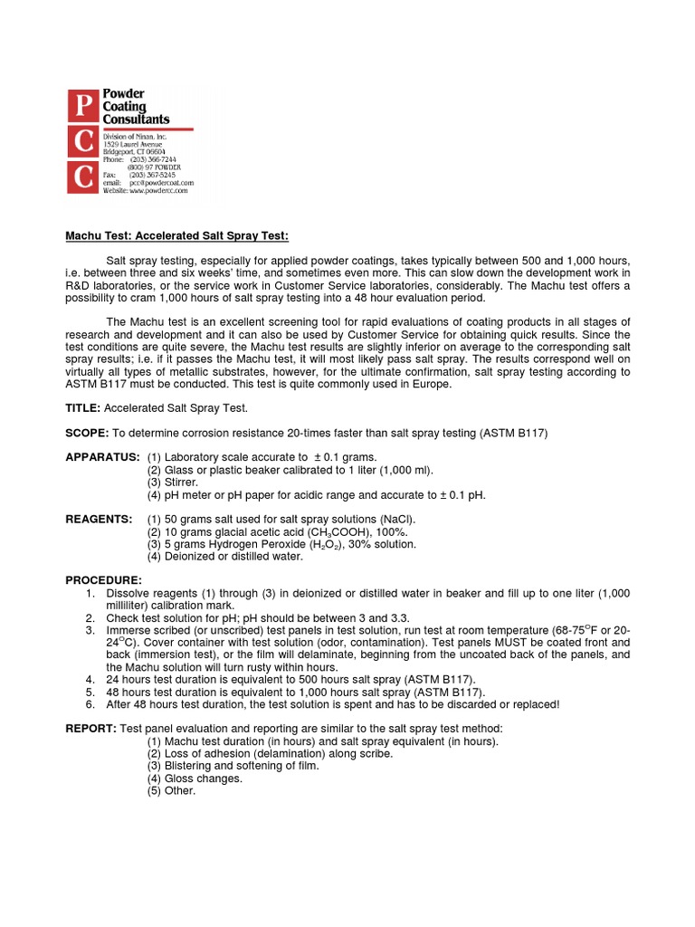 Machu Test | PDF | Chemistry | Materials