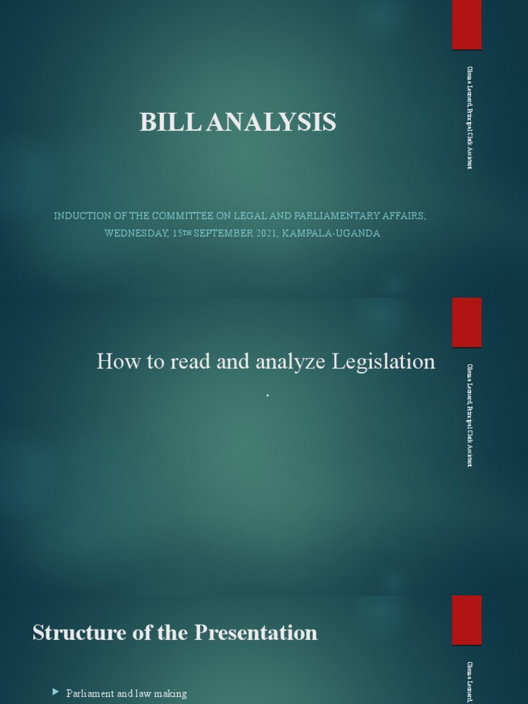 Bill Analysis | Download Free PDF | Bill (Law) | Parliament