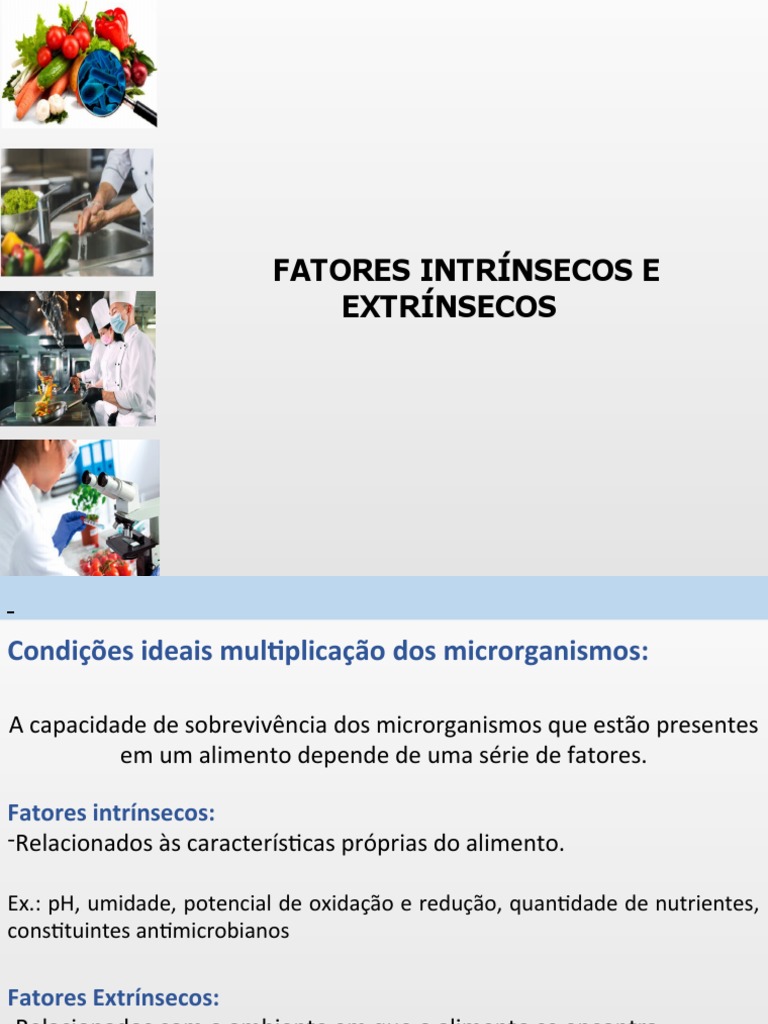 Aula 03 - Fatores Extrínsecos e Intrínsecos | PDF | Umidade | Ambiente ...