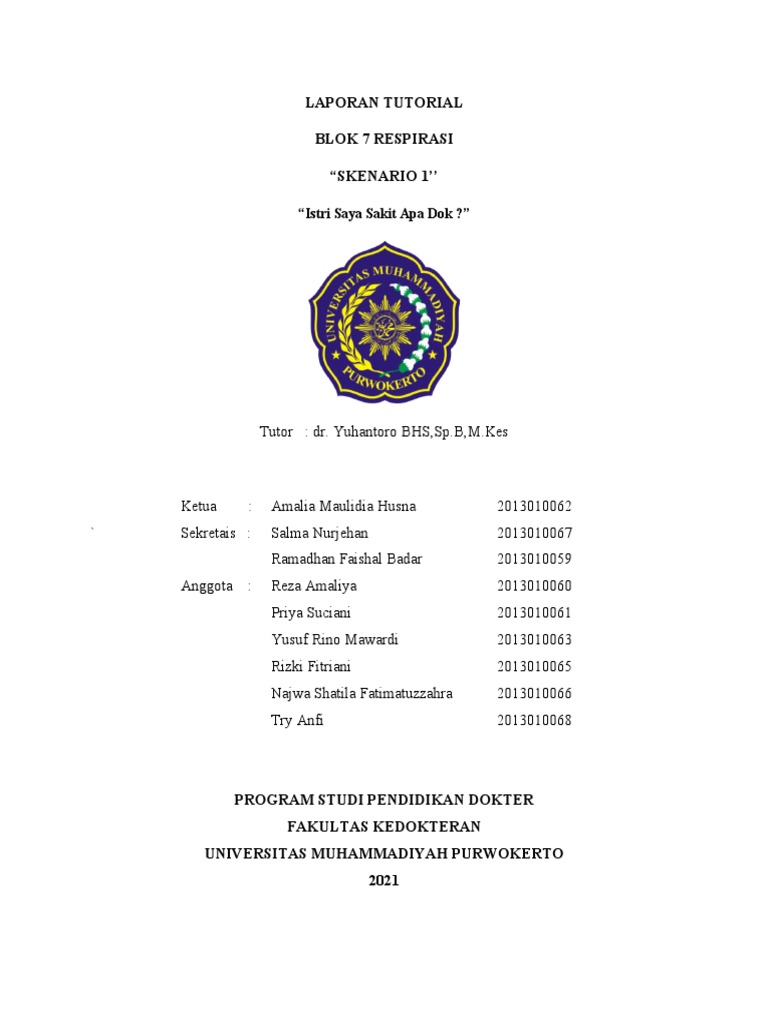 Laporan Tutorial Skenario 1 Blok 7 Kel 6 | PDF