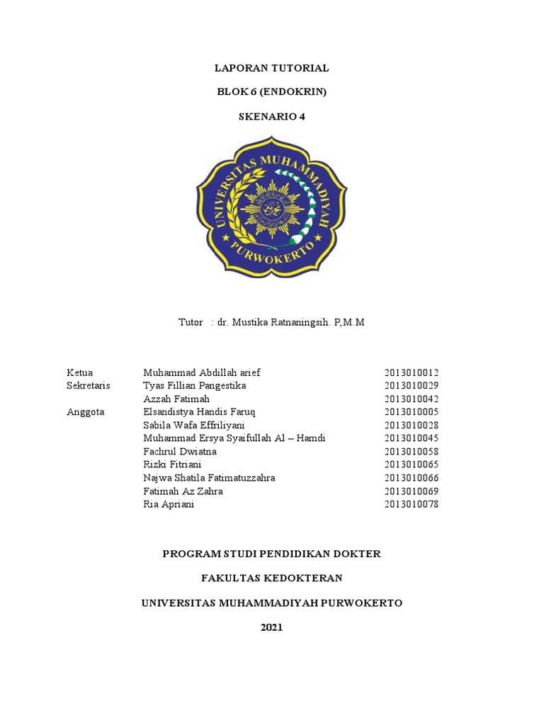 Laporan Tutorial 4 Kelompok 5 Blok 6 | PDF