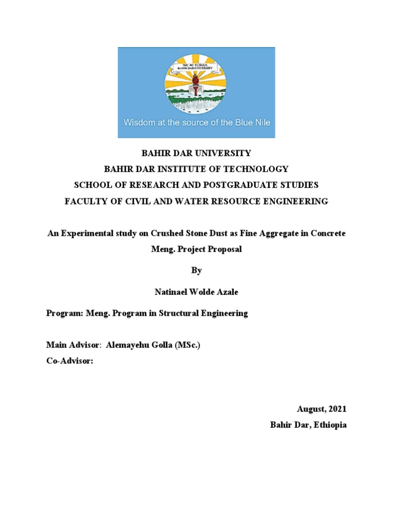 Thesis Proposal For MEng. Program in Structural Engineering | PDF ...