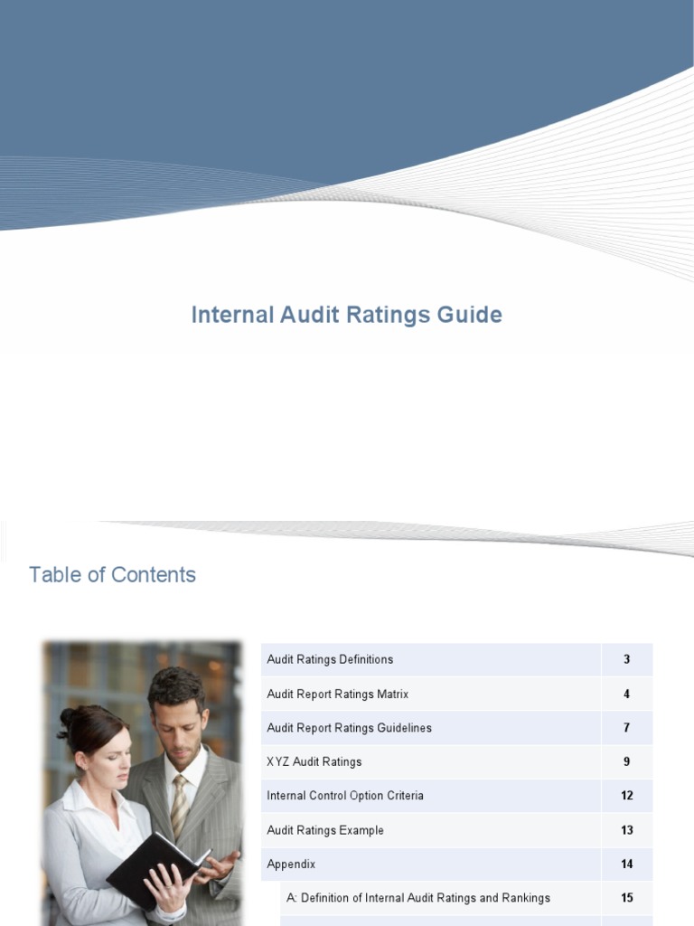 Internal Audit Ratings Guide | PDF | Risk Management | Risk