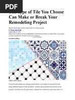 Method Statement for Carpet Tile Installation | PDF | Flooring | Carpet