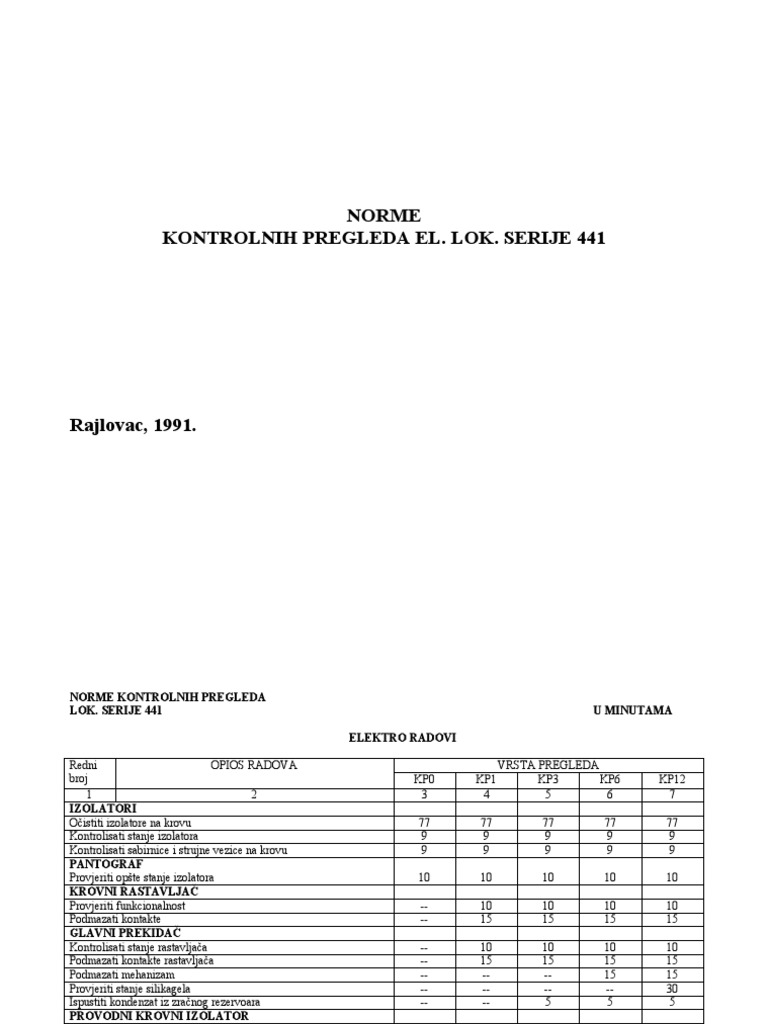 Norme 441 | PDF