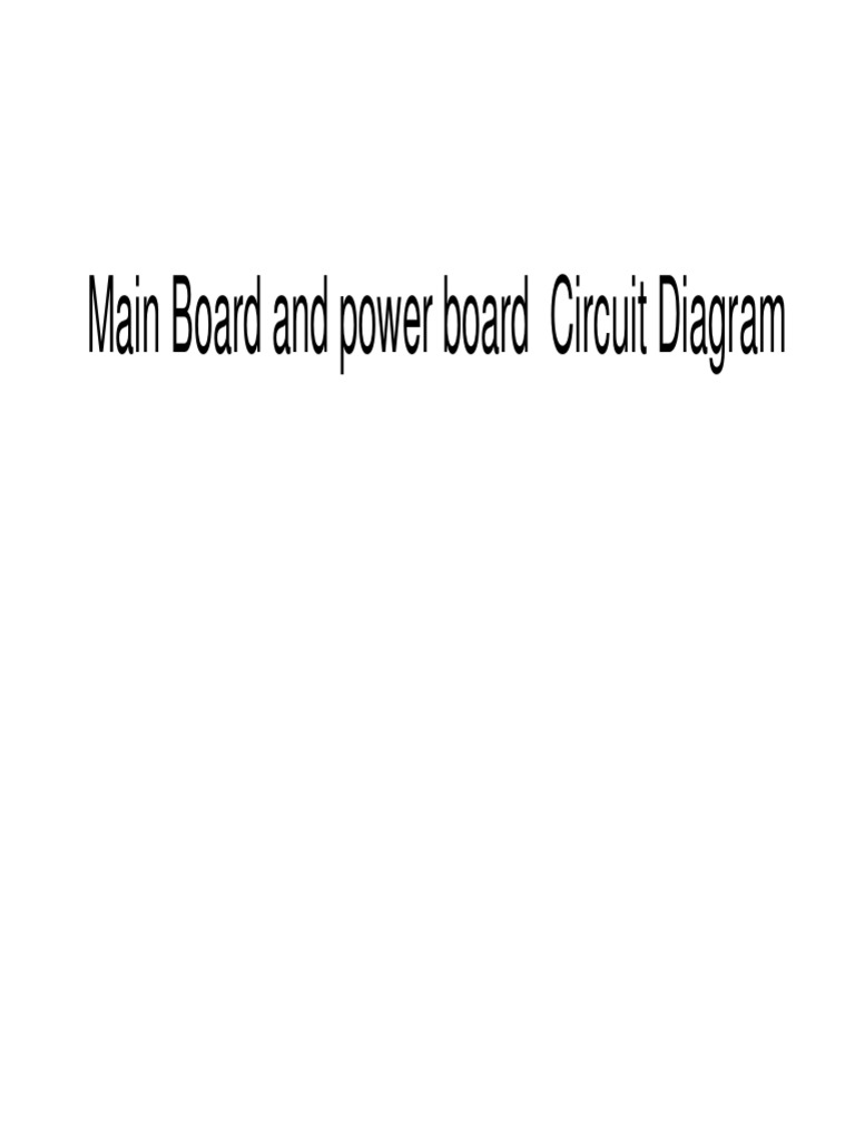 Main Power Board Circuit Diagram | PDF