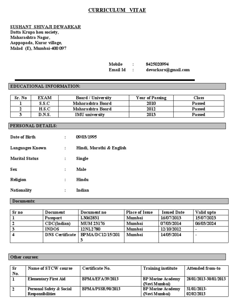 Sushant Resume 1-1 | PDF