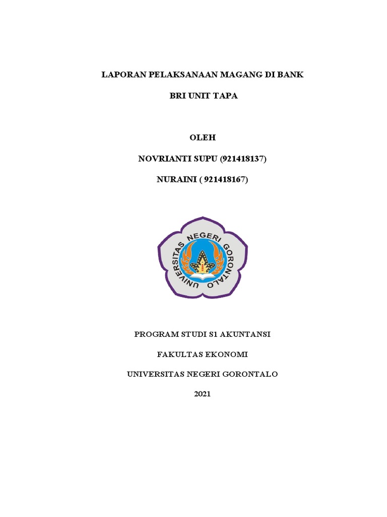 Laporan Bank Bri Tapa | PDF | Karier & Perkembangan