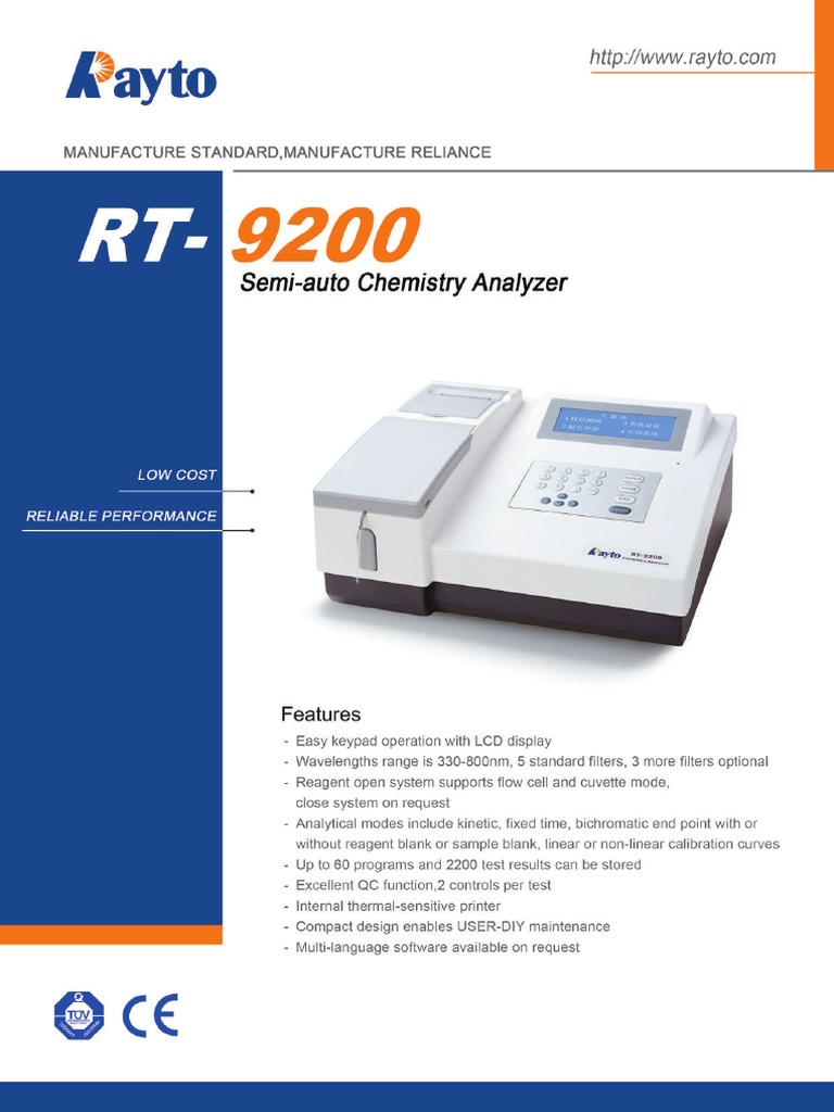 Catalogue RT 9200 | PDF