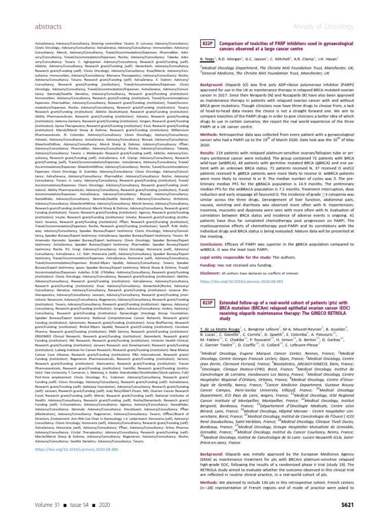 Abstracts: Annals of Oncology | PDF | Pharmaceutical Industry | Medical ...