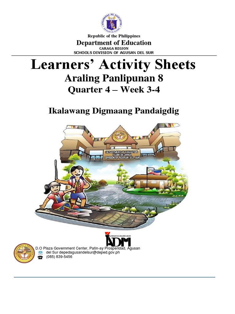 Learners' Activity Sheets: Araling Panlipunan 8 | PDF