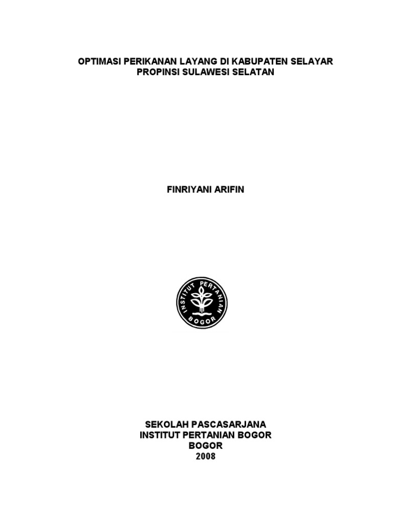 Tesis Ipb | PDF