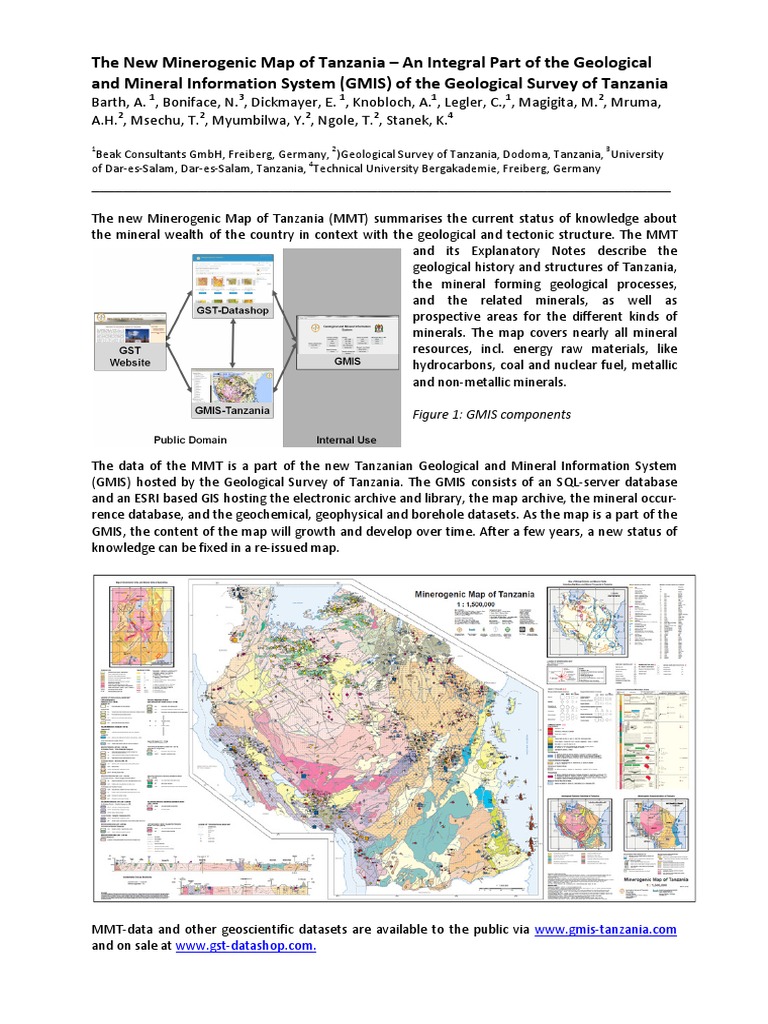 IGC2016 Beak MMTanzania Abstract | PDF | Geology | Nature