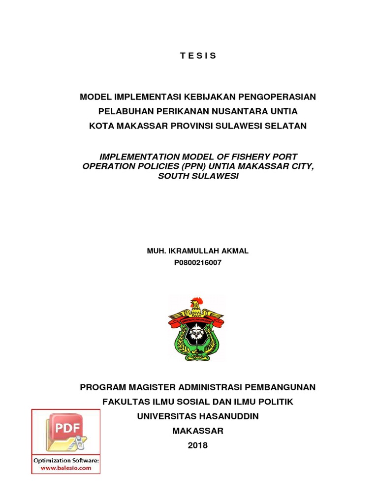 Model Kebijakan Pelabuhan Untia Makassar | PDF | Seni | Komputer